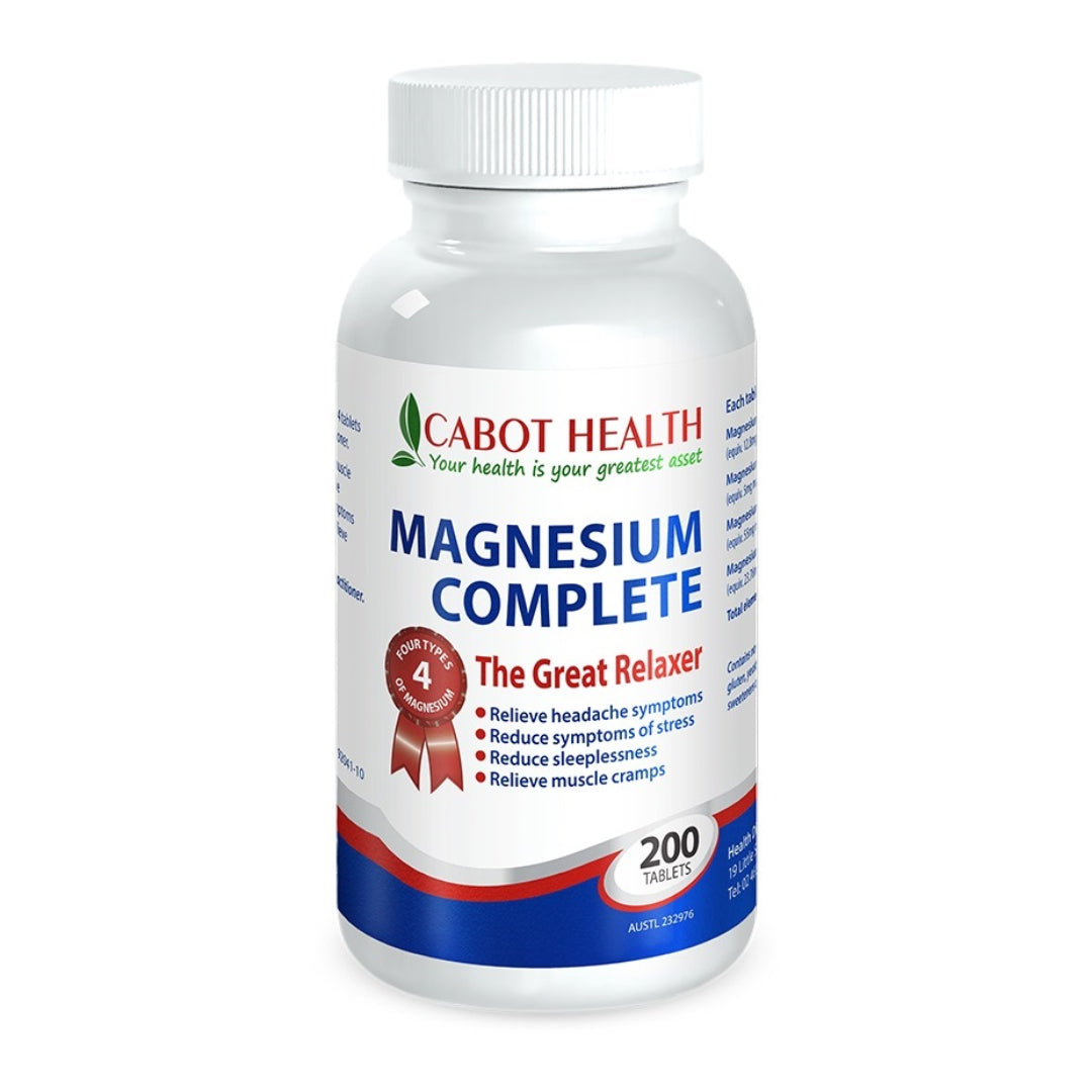 Cabot Health Magnesium Complete 200 Tablets – NutriMedica