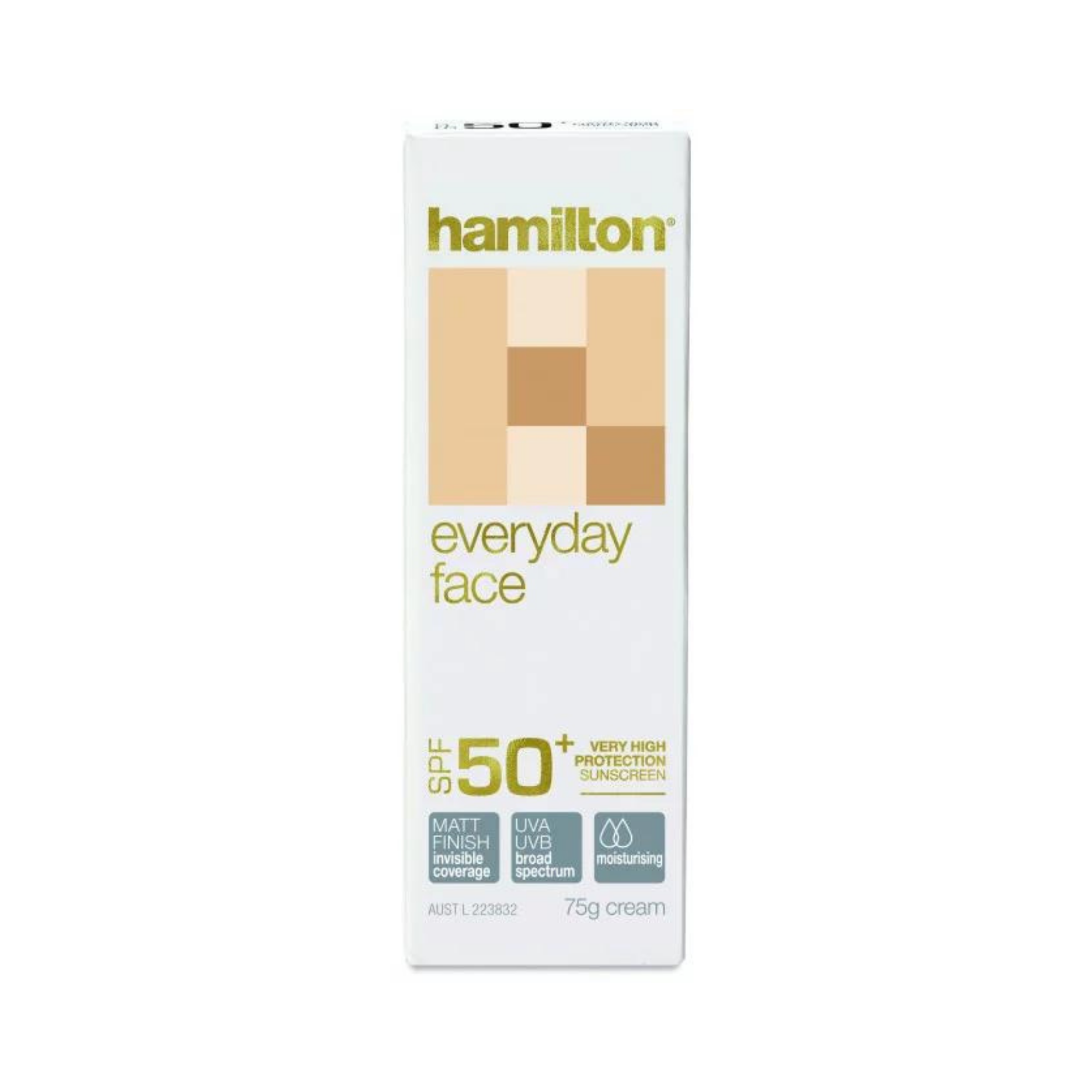 Hamilton Everyday Face Sunscreen SPF 50+ Cream 75g – NutriMedica