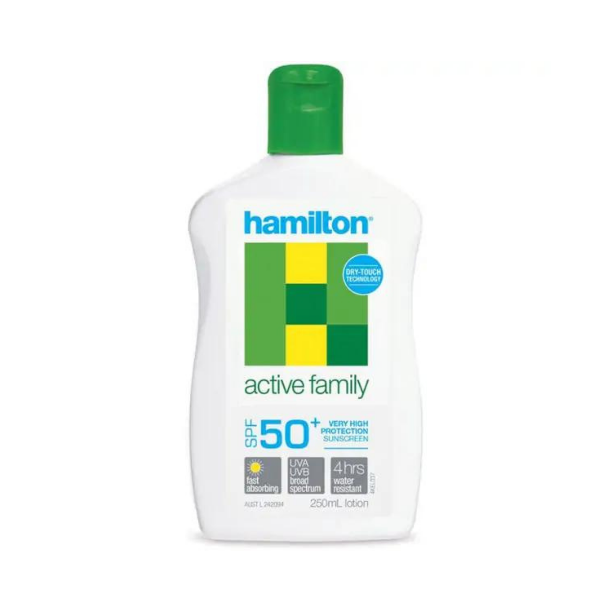 Hamilton Active Family Sunscreen SPF50+ Lotion 250ml – NutriMedica