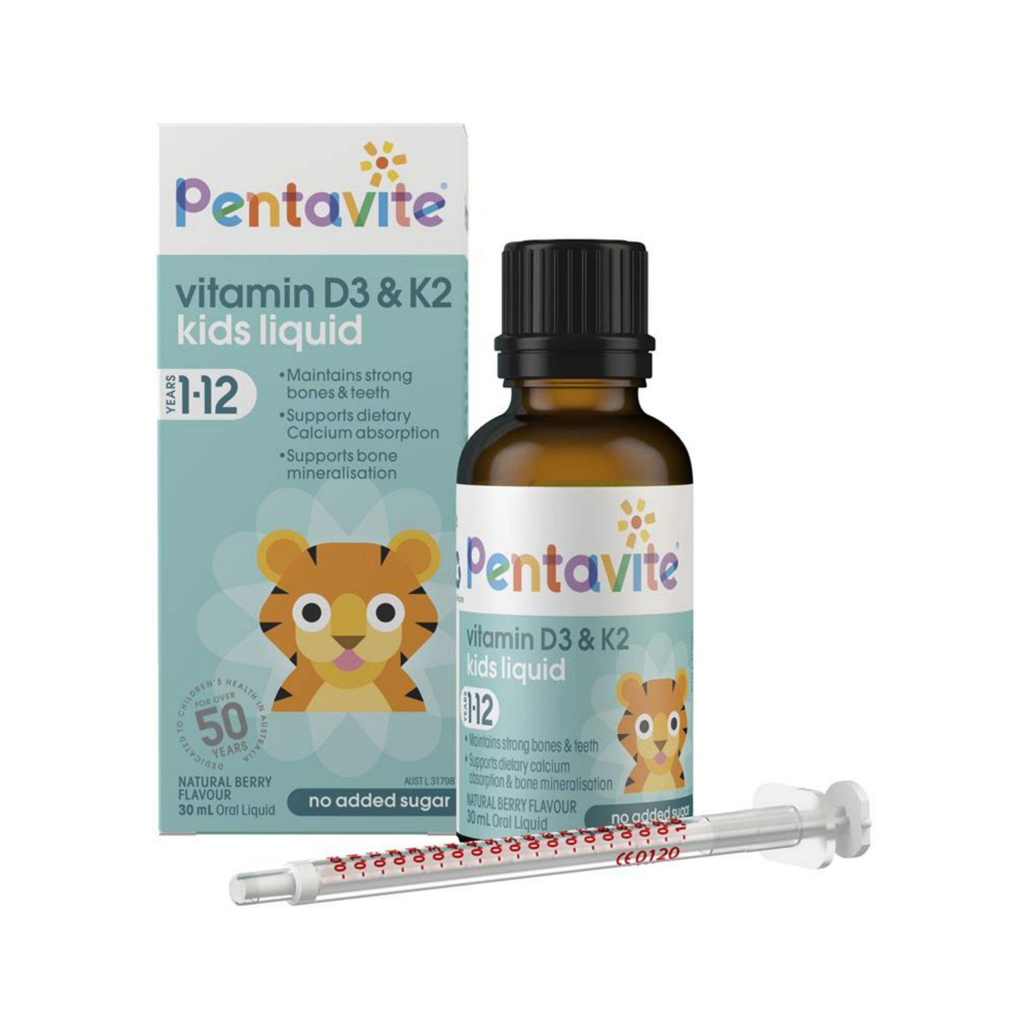 Pentavite Vitamin D3 & K2 kids liquid 30ml – NutriMedica