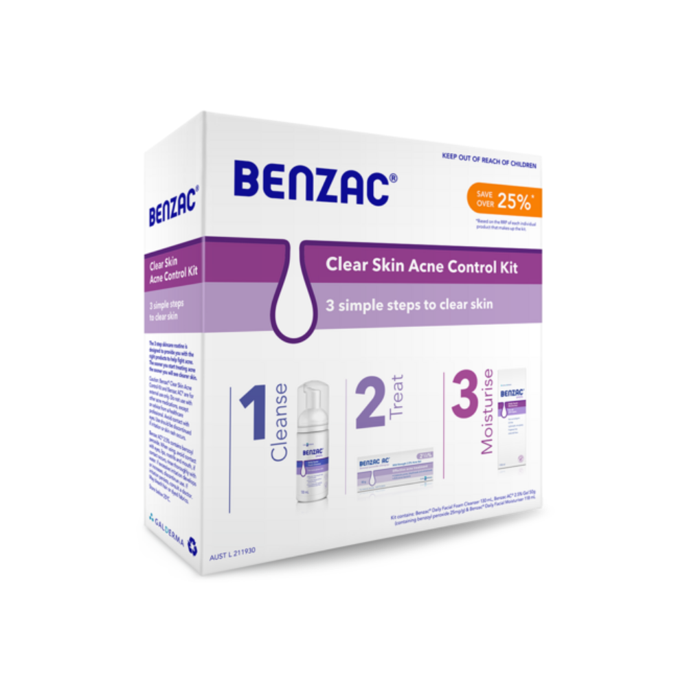 Benzac Clear Skin Acne Control Kit – NutriMedica