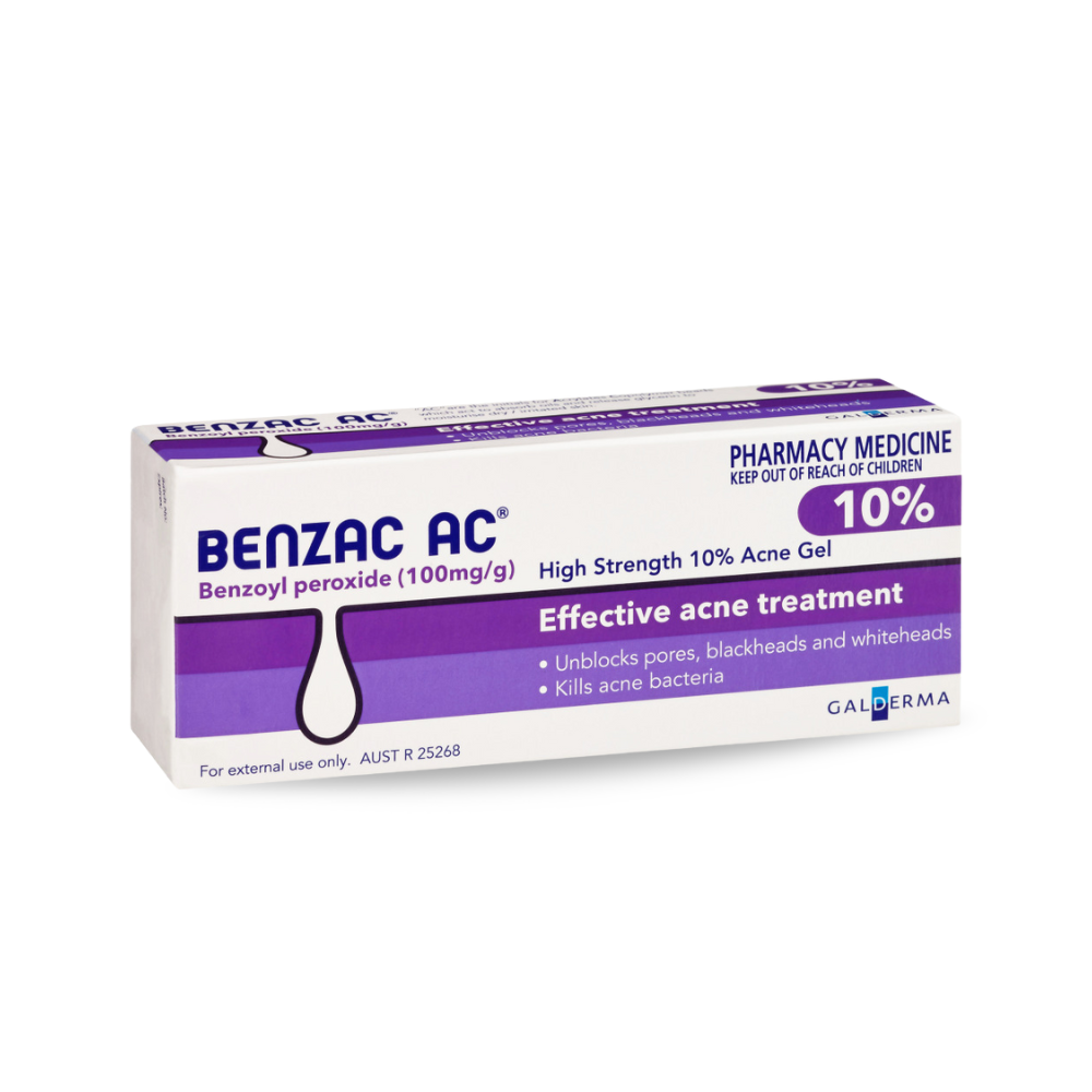 Benzac AC High Strength 10% Acne Gel 50g – NutriMedica
